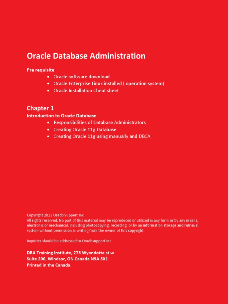 Oracle Installation 1 | PDF | Oracle Database | Backup