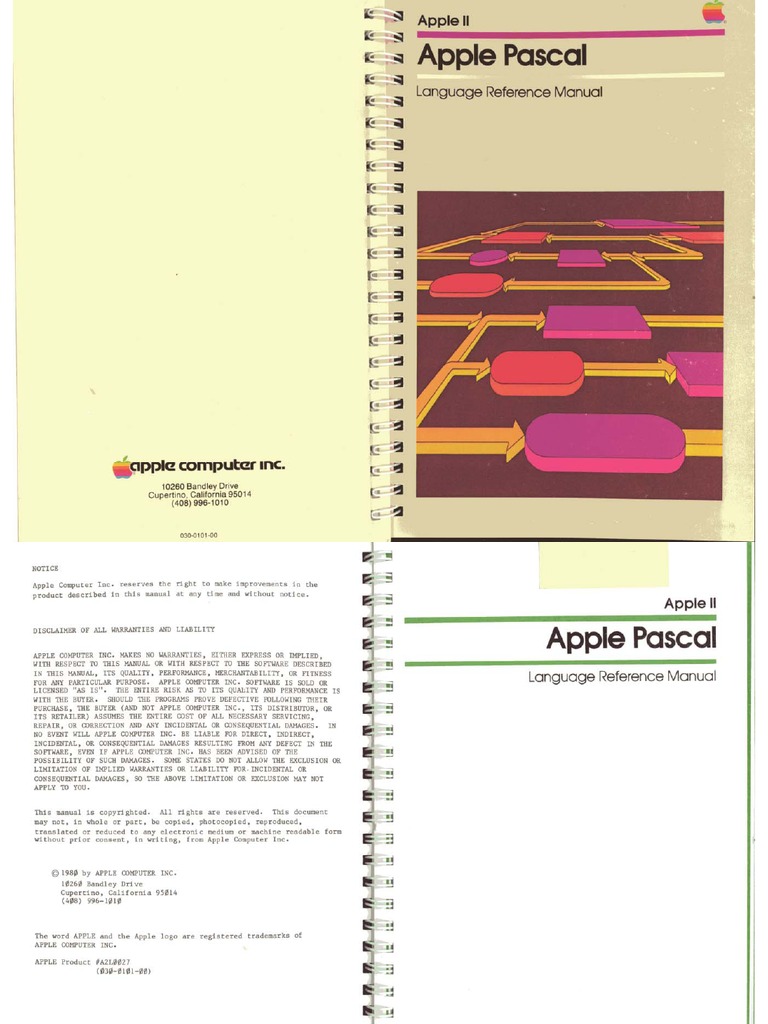 Apple Pascal Language Reference Manual | PDF