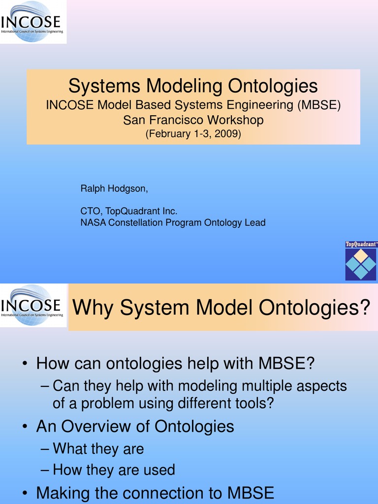 INCOSE IW09-MBSE - Initiative - SysMO - (d01FEB09-aRH-v1.4-sFINAL ...