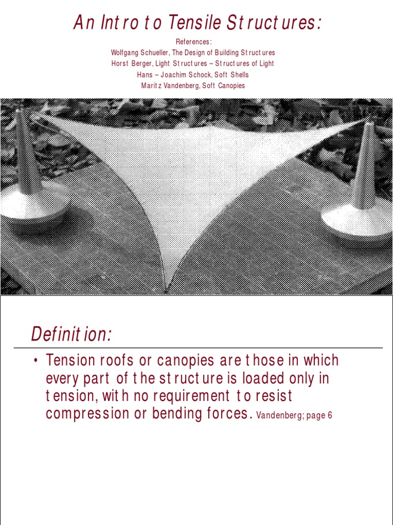 An Overview of Tensile Structures: Membranes, Cable Nets, Pneumatics ...