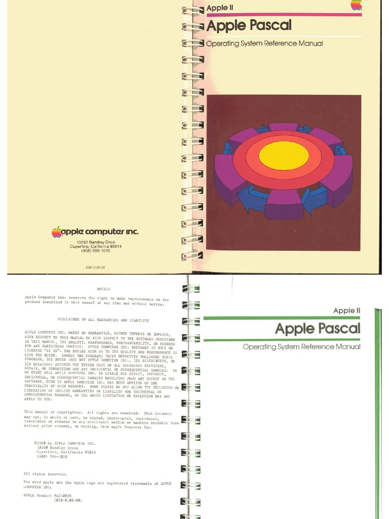 Apple Pascal Operating System Reference Manual | PDF