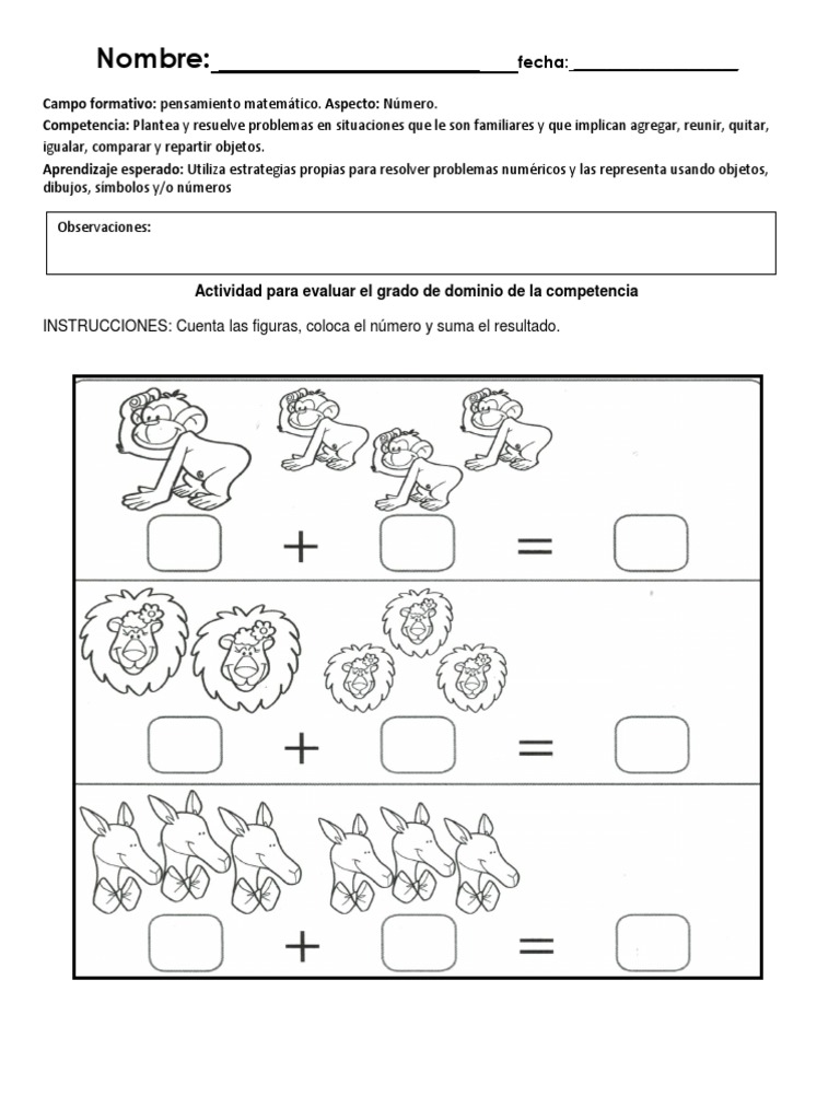 Act. de Adicion | PDF | Métodos y materiales de enseñanza