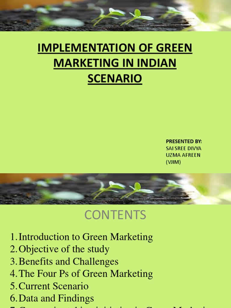Green Marketing | PDF | Sustainable Business | Product (Business)