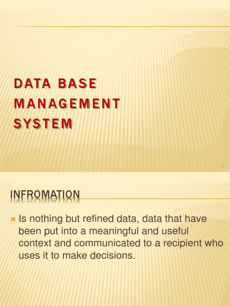 Data Base Management System | PDF | Databases | Data Management