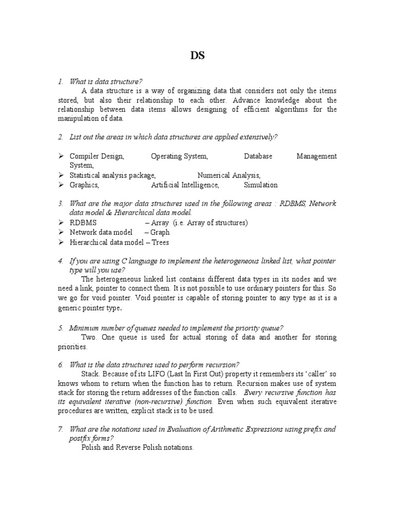Data Structures | Download Free PDF | Pointer (Computer Programming) | Data Type