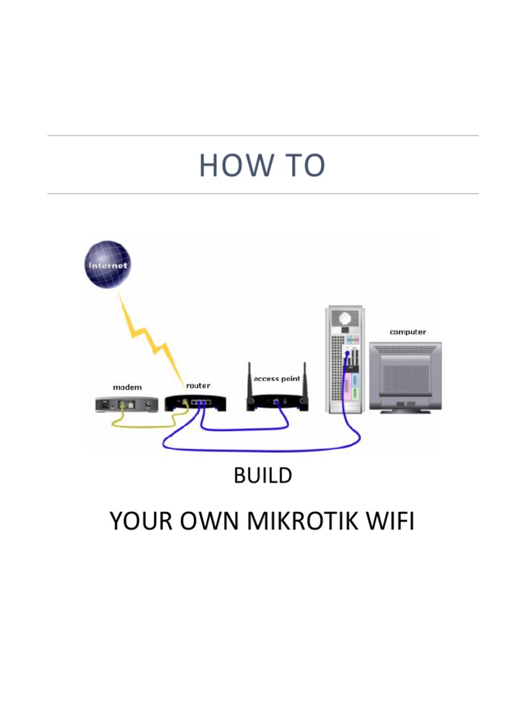 How To Build Your Own Mikrotik Wifi | PDF | Ip Address | Router (Computing)