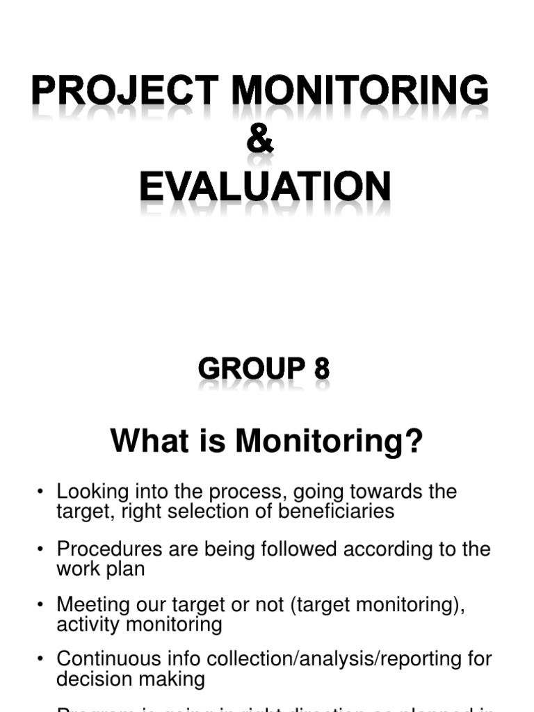 Project monitoring & evaluation | Program Evaluation | Monitoring And ...