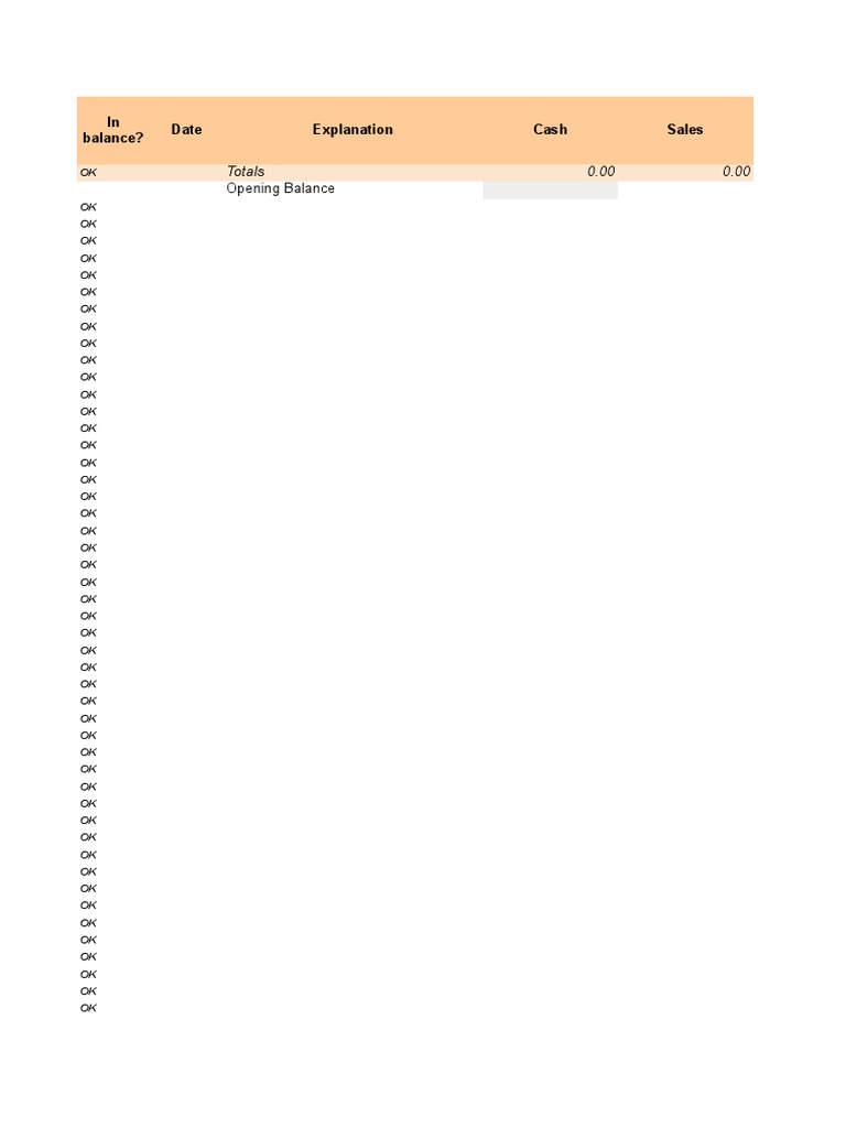 Accountinator Simple Bookkeeping Spreadsheet: A Record of Daily Cash ...