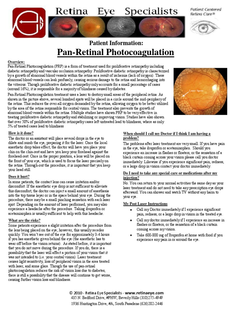Retinal Photocoagulation | PDF | Health Sciences | Medicine