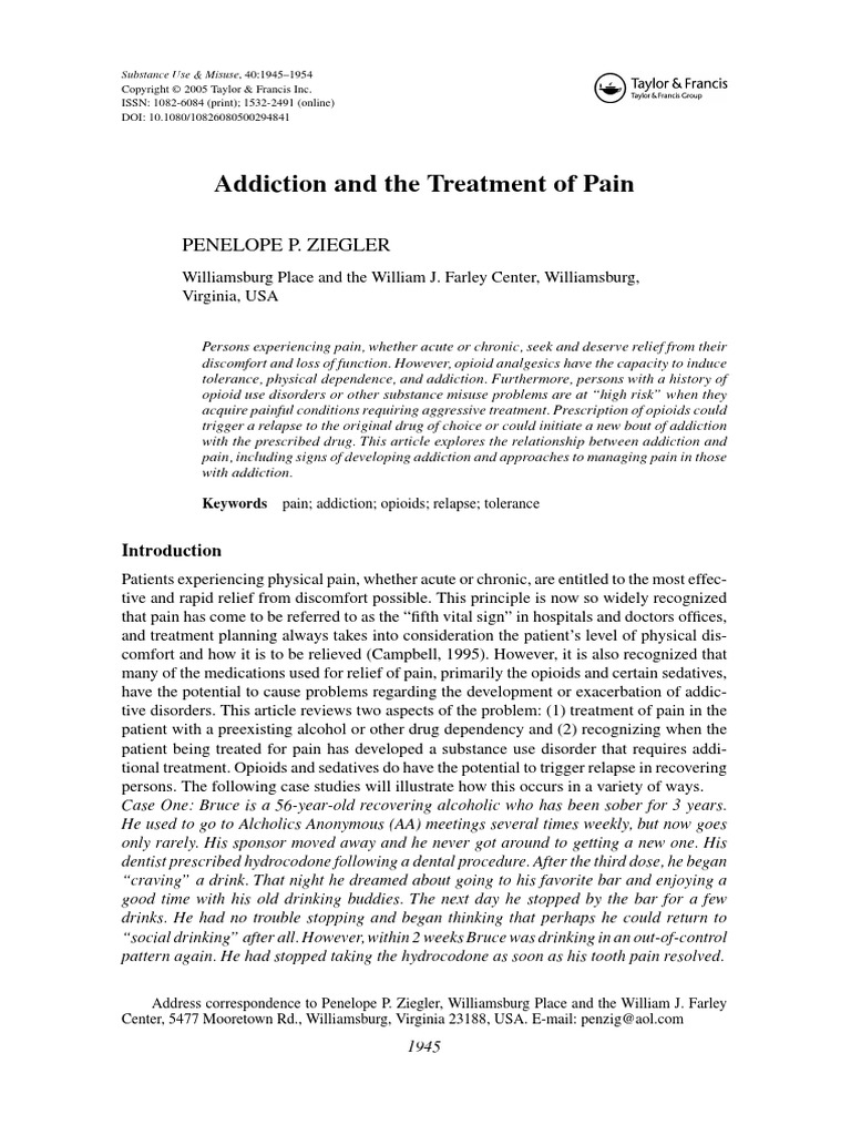 Substance Use Abuse | PDF | Science & Mathematics