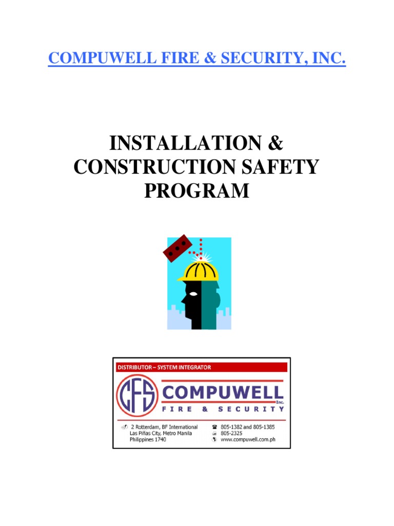 Installation & Construction Safety Program Guide | PDF | Safety | Wellness