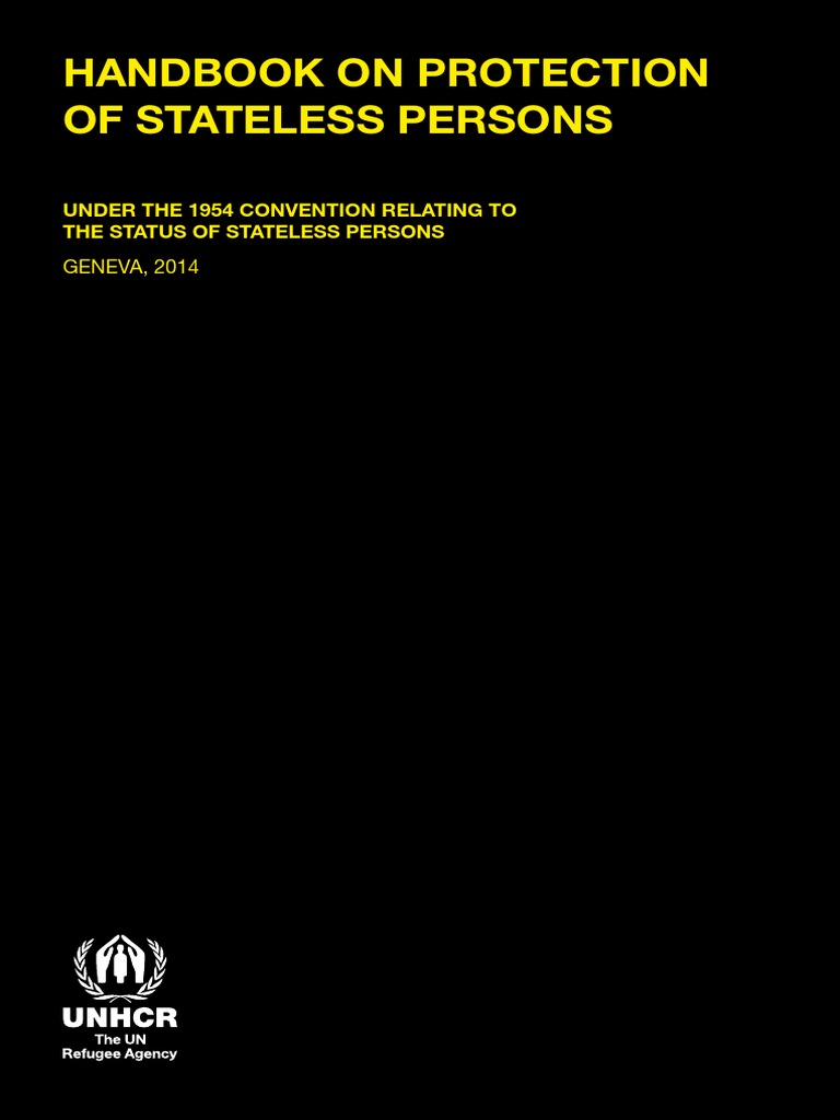 UNHCR Statelessness Manual | PDF | Nationality | United Nations High ...