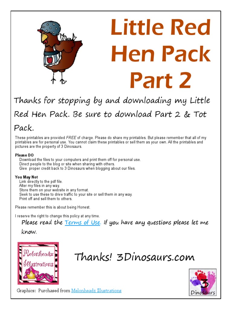 Littleredhen Tot | PDF | Teaching Methods & Materials