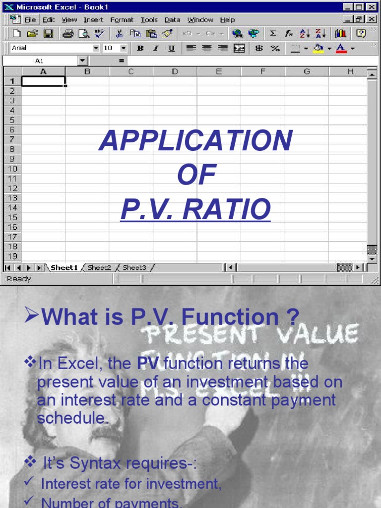 PV Ratio in Excel | PDF
