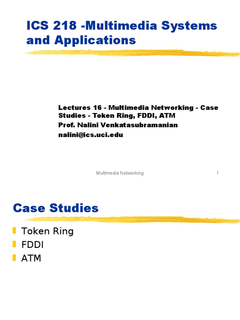 ICS 218 - Multimedia Systems and Applications | PDF | Asynchronous ...