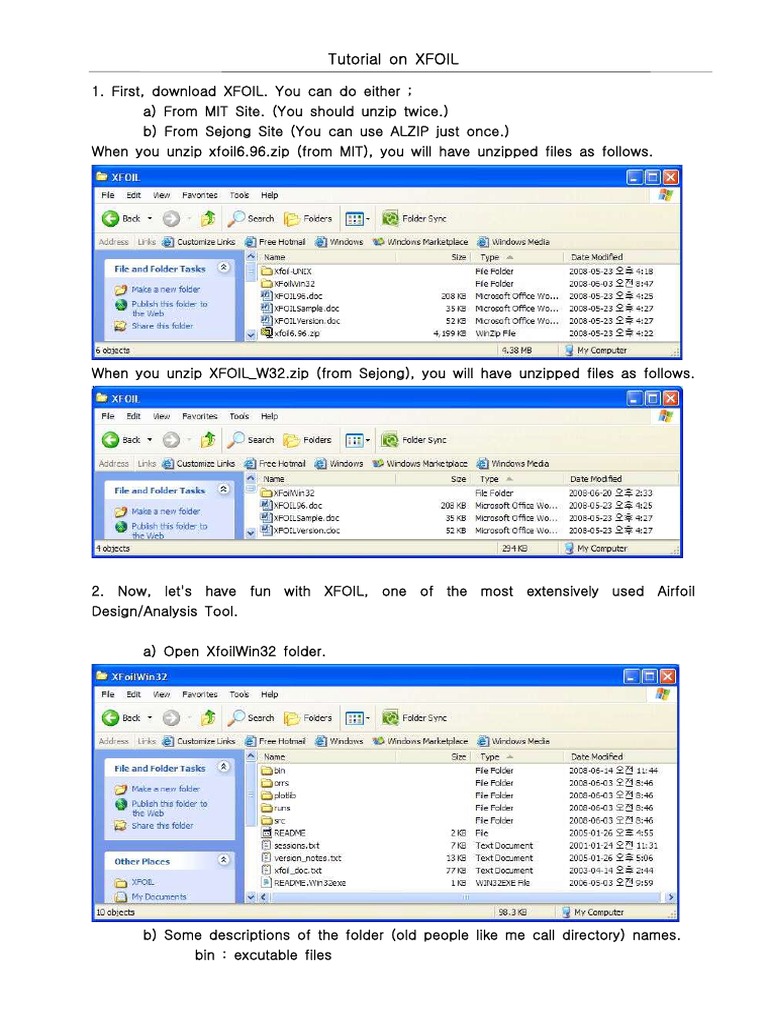 XFOIL Tutorial for Airfoil Analysis | PDF | Zip (File Format ...