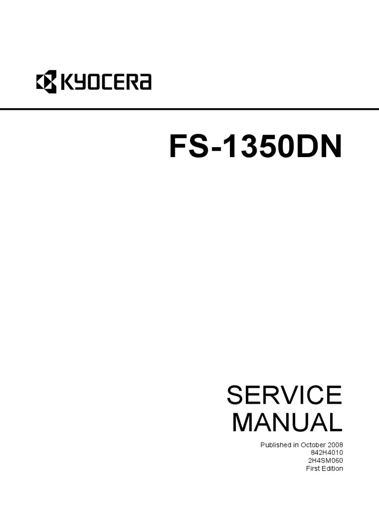 Kyocera FS-1350DN | PDF | Computer Data Storage | Printer (Computing)