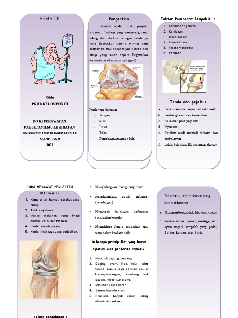 Leaflet Rematik | PDF | Kesehatan Holistik