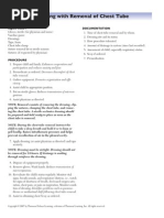 Adult Chest Tube Dressing Change Guide | PDF