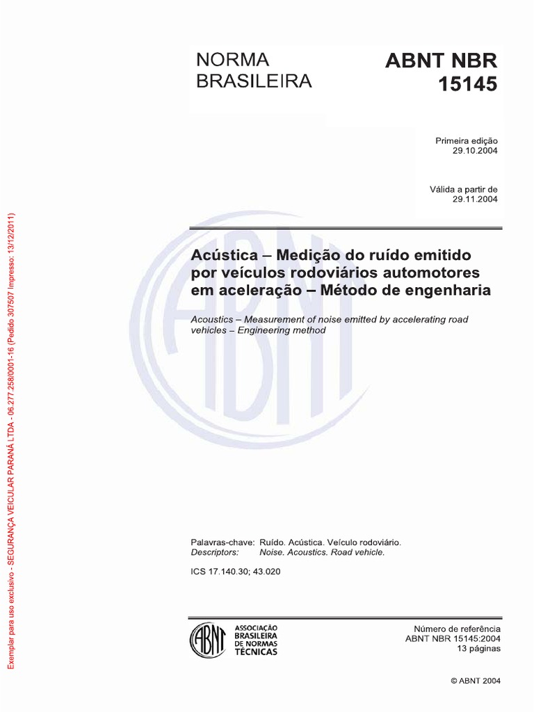 NBR 15145 | PDF