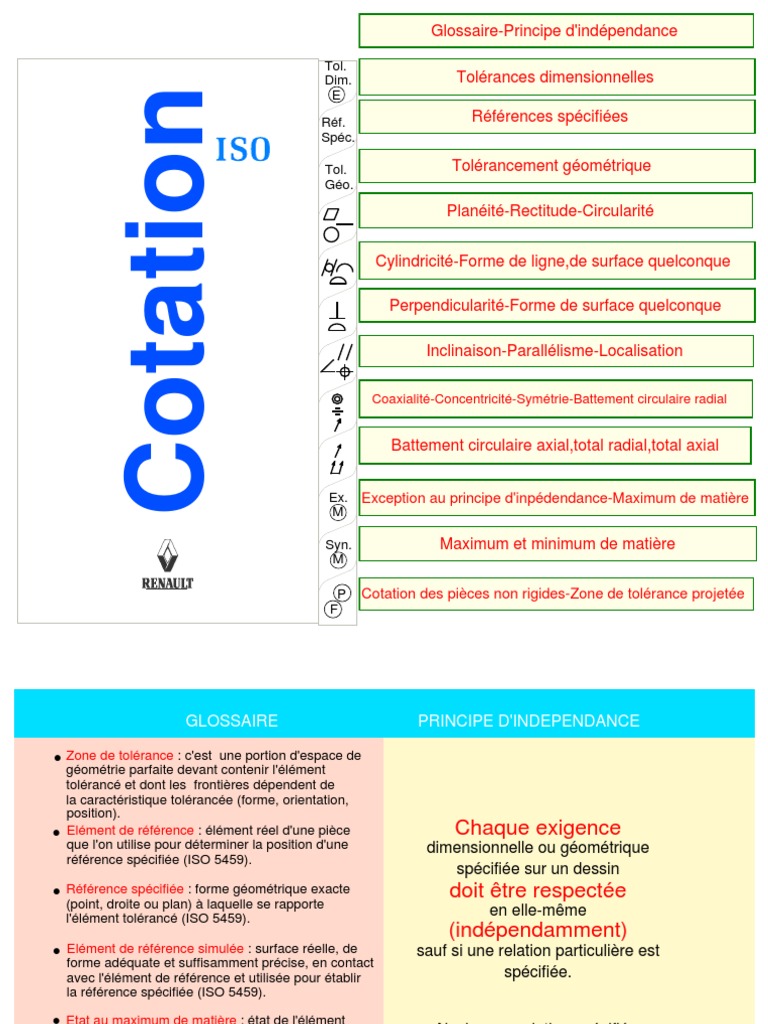 Cotation et tolérancement géométrique | PDF | Tolérance géométrique ...