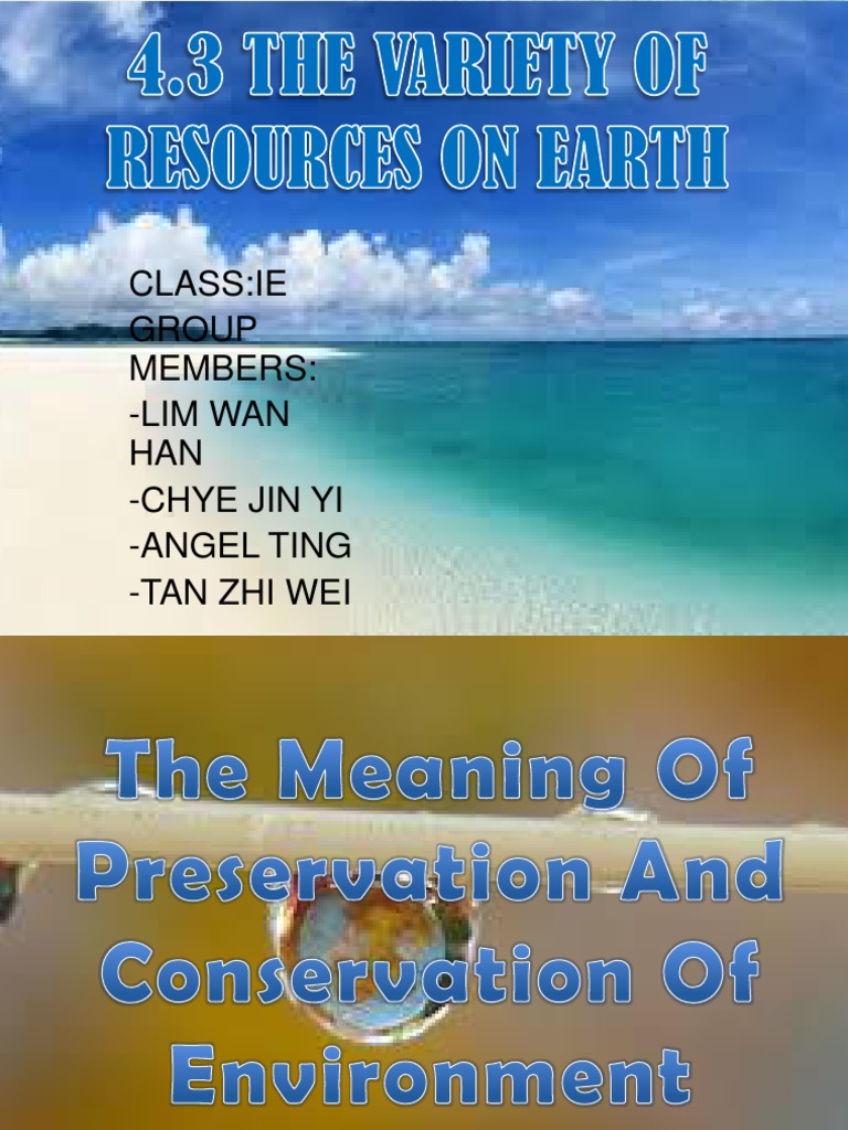 Earth Resource Conservation Guide | PDF
