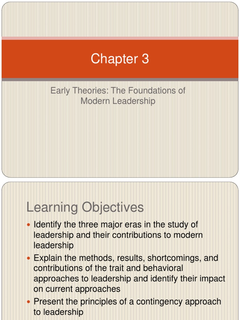 Foundations of Modern Leadership | PDF | Leadership | Behavioural Sciences