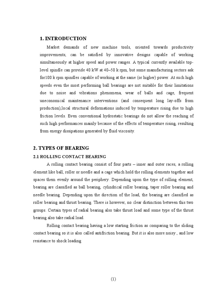 Hydrostatic Journal Bearing | PDF | Bearing (Mechanical) | Viscosity