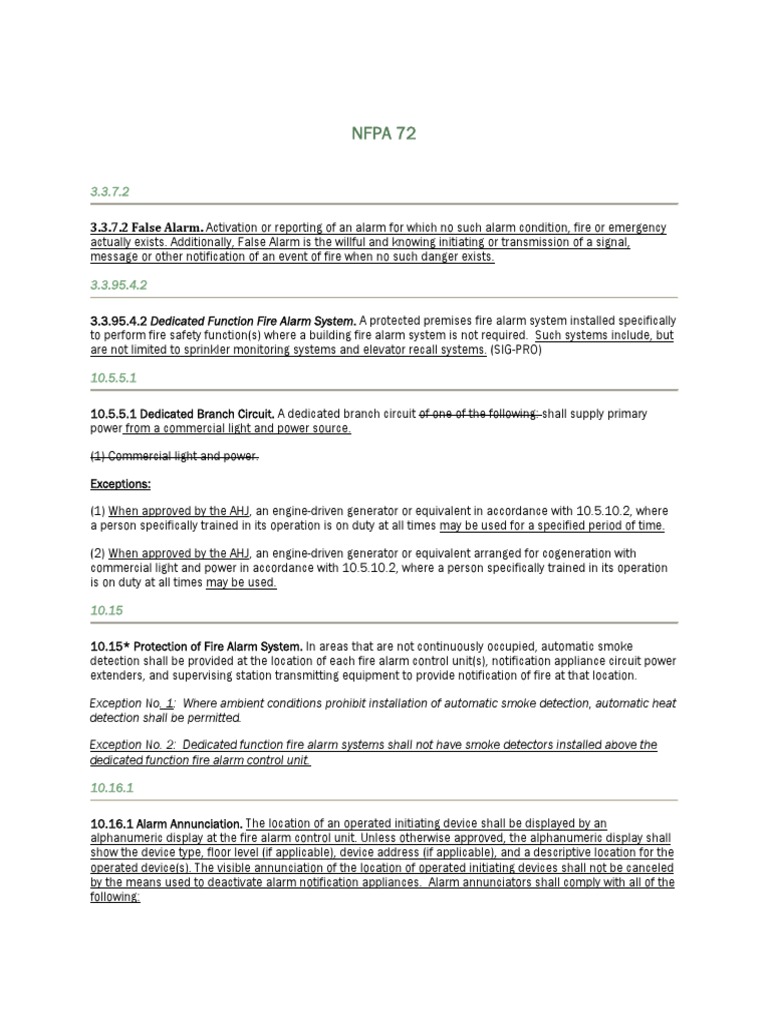 NFPA 72 2018 Changes | PDF | Fire Sprinkler System | Voltage