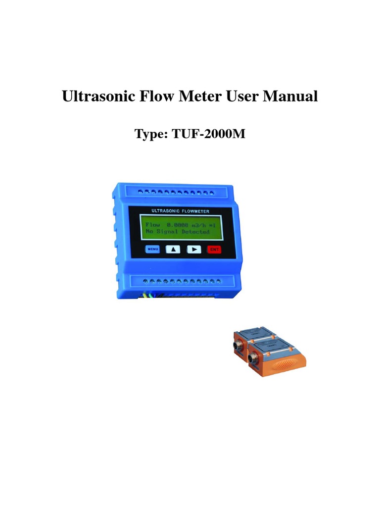 TUF-2000M User Manual | PDF | Flow Measurement | Power Supply