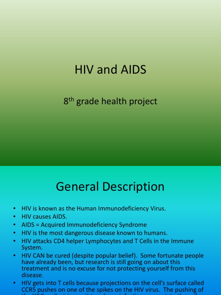 HIV/AIDS Facts for 8th Graders | PDF | Hiv/Aids | Infection