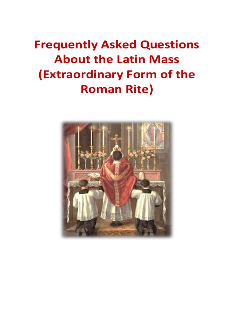 Latin Mass Booklet | PDF | Catholic Church | Eucharist