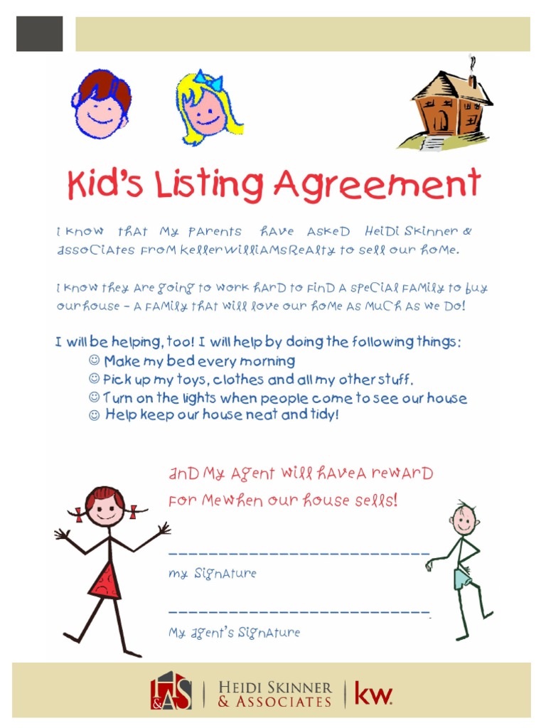 Kids Listing Agreement | PDF