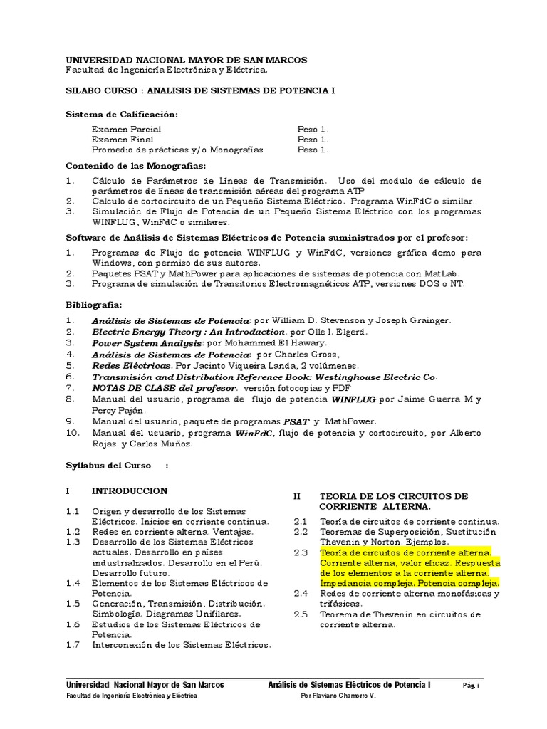 Poti 0 Unmsm PDF | PDF | Transformador | Corriente alterna