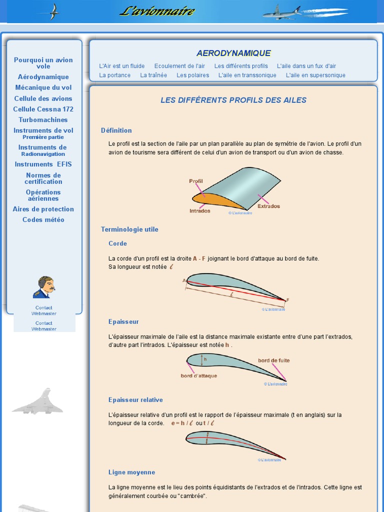 Profils Et Formes Des Ailes | PDF | Aile | Profil (aérodynamique)