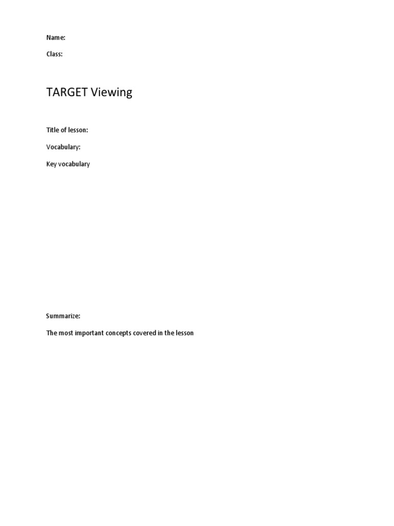 Student Lesson Reflection Sheet | PDF