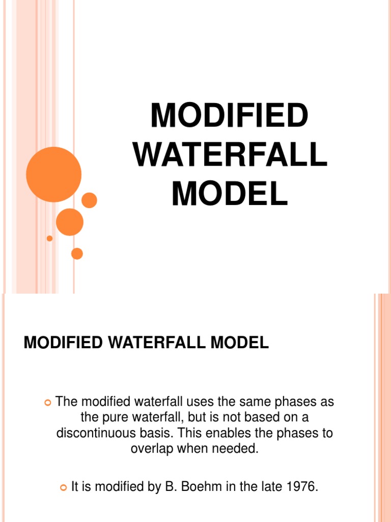 Modified Waterfall Model Overview | PDF | Interface (Computing ...