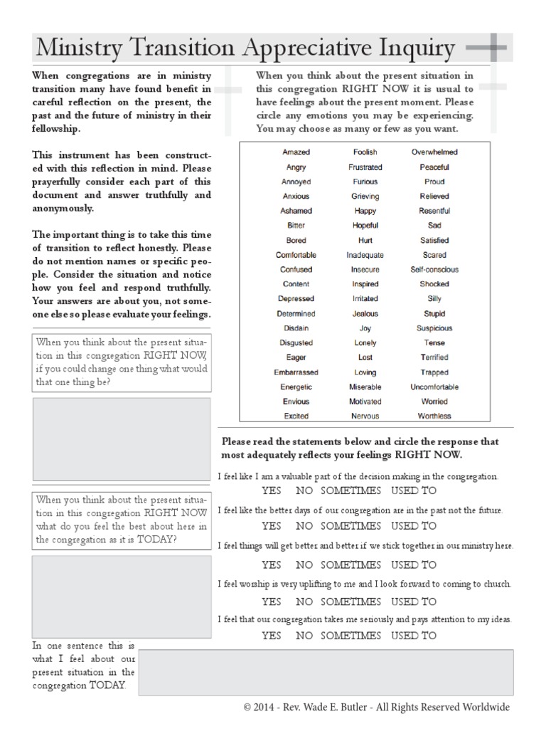 Ministry Reflection Document | PDF | Emotions | Religion And Belief
