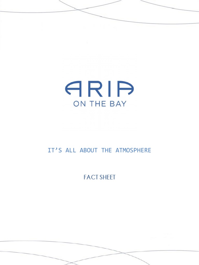 Aria Fact Sheet | PDF | Miami | Tourist Attractions