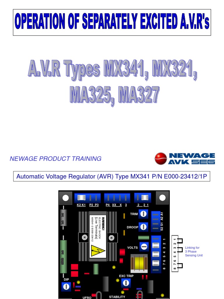 MX321 & MX341 AVR Wiring Diagrams | PDF