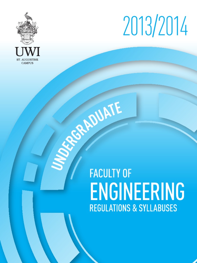 UWI Eng Undergrad Programme Details | PDF | Academia | Engineering