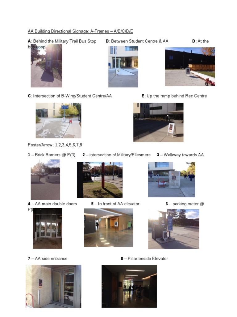 Signage Description (AA Building) | PDF | Business | Computers