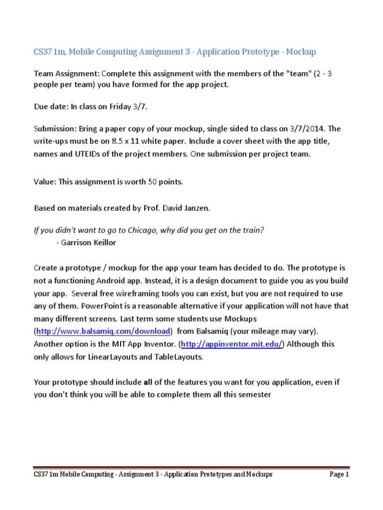 A3 Paper Prototype | PDF | Prototype | Mobile App