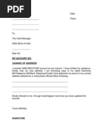 LIC Policy Address Change Application | PDF