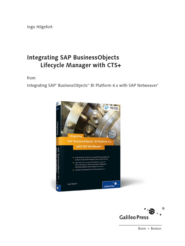 SAP SolMan BO Integration | PDF | Port (Computer Networking) | Hypertext Transfer Protocol