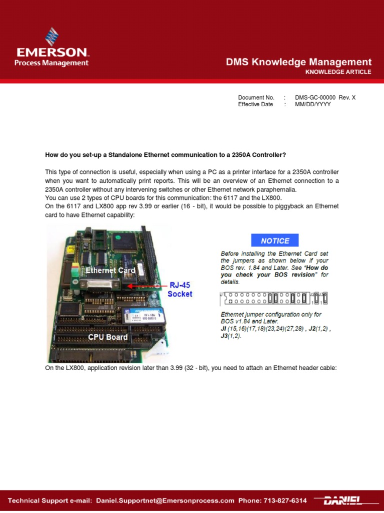 Ethernet Communication 2350A Controller | PDF | Gateway ...
