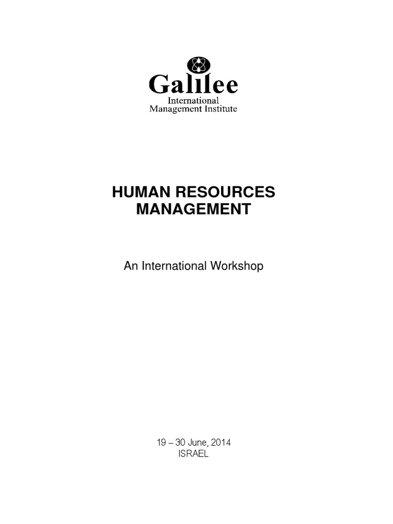 HR Booklet English June 2014 (Sallee) | PDF | Human Resource Management ...