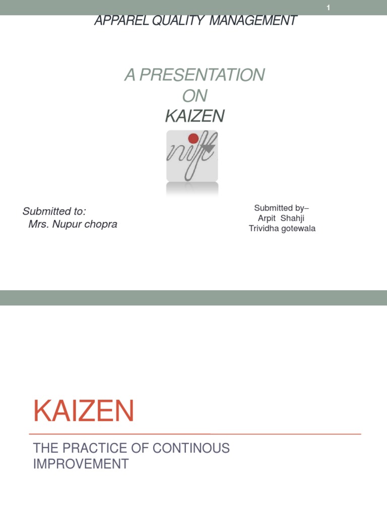 Kaizen | PDF | Process Management | Quality