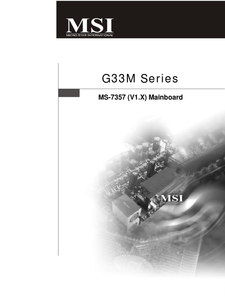 MSI G33 7357v1.0 (G52-73571X2) | PDF