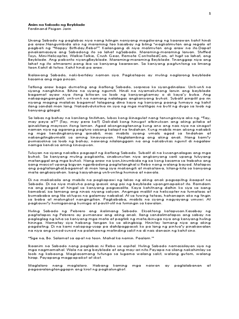 Mga Akda Sa Filipino | PDF